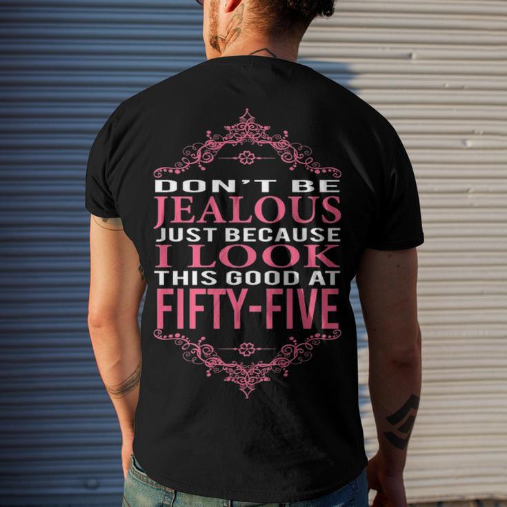 55Th Birthday I Look This Good At 55 Men's T-Shirt Back Print - Seseable