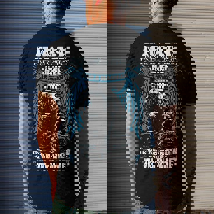 Anakin Name Anakin And A Mad Man In Him Men's T-Shirt Back Print - Seseable