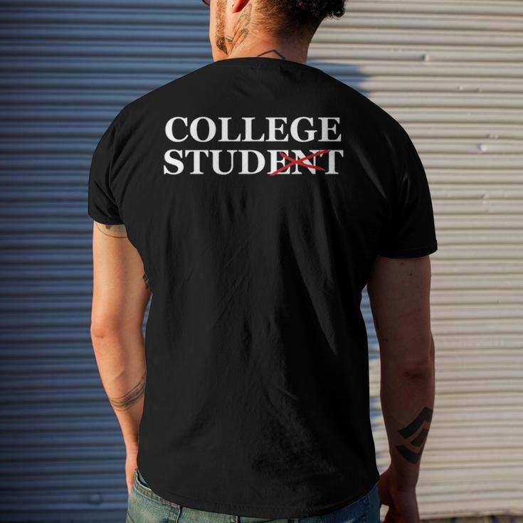College Student Stud College Apparel Tee Men's Back Print T-shirt | Mazezy