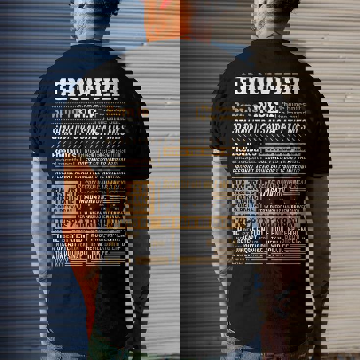 Crowder Name Crowder Born To Rule Men's T-Shirt Back Print - Seseable