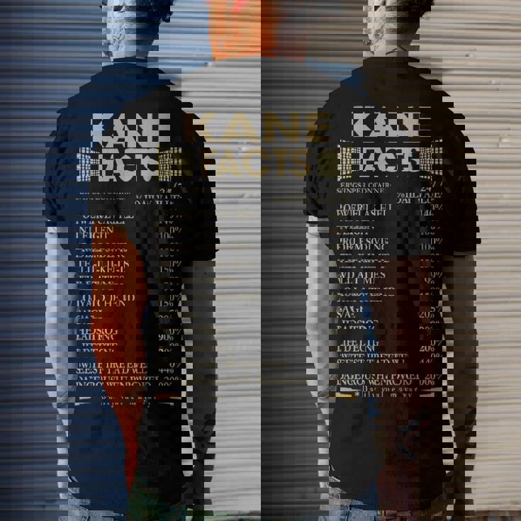 Kane Name Kane Facts Men's T-Shirt Back Print - Seseable