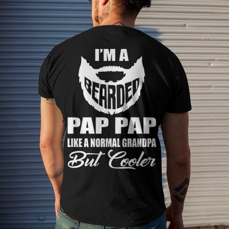 Pap Pap Grandpa Bearded Pap Pap Cooler V2 Men's T-Shirt Back Print ...