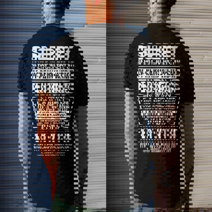 Pendergrass Name Sorry My Heart Only Beats For Pendergrass Men's T ...