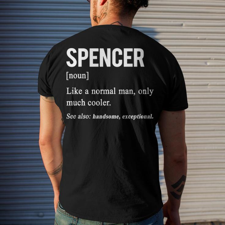 Spencer Name Spencer Definition Men's T-Shirt Back Print - Seseable