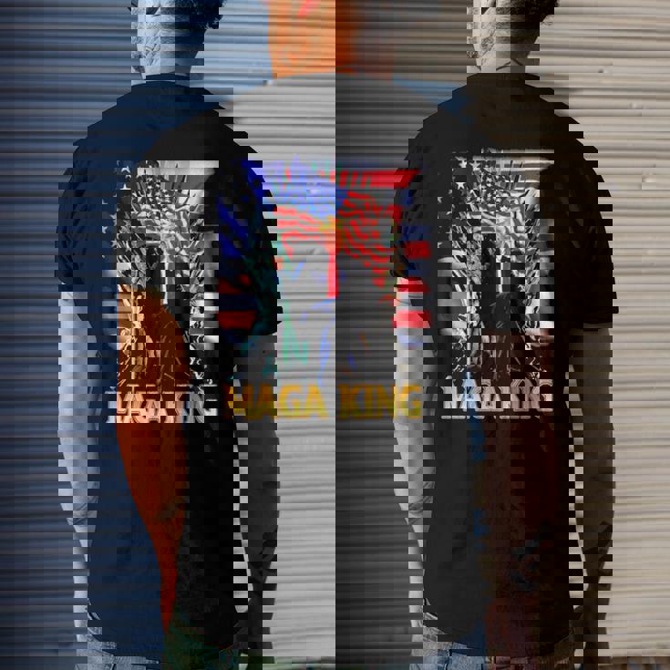 Trump King The Great Maga King American Flag Trump Seat On The Iron ...