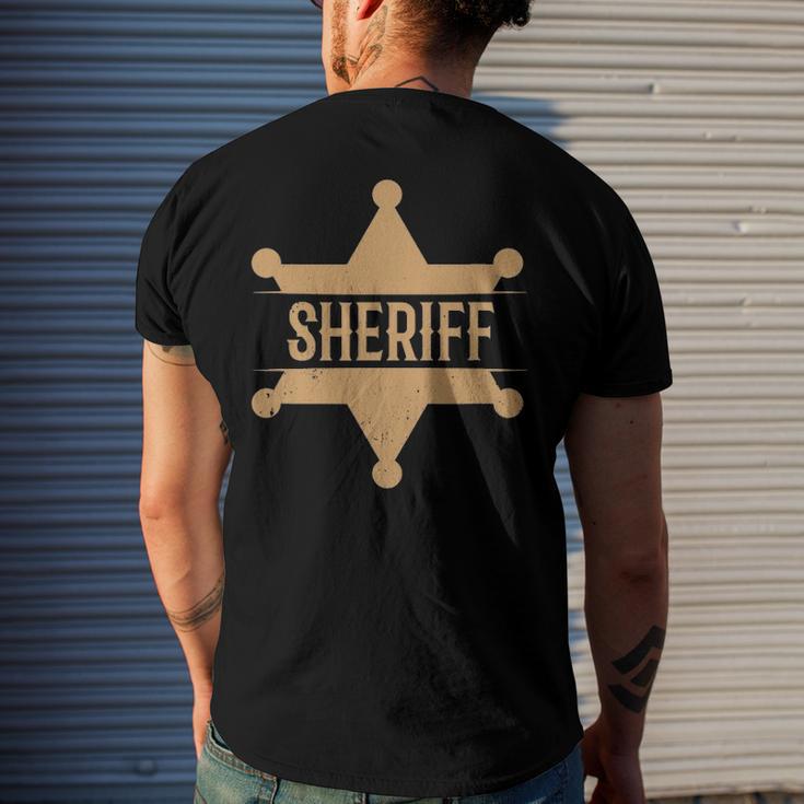 Unisex Sheriff Law Enforcement Deputy Sheriff Men's Back Print T-shirt ...