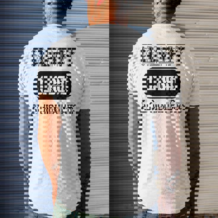 Grampy Grandpa Classic All Original Parts Grampy Men's T-Shirt Back ...