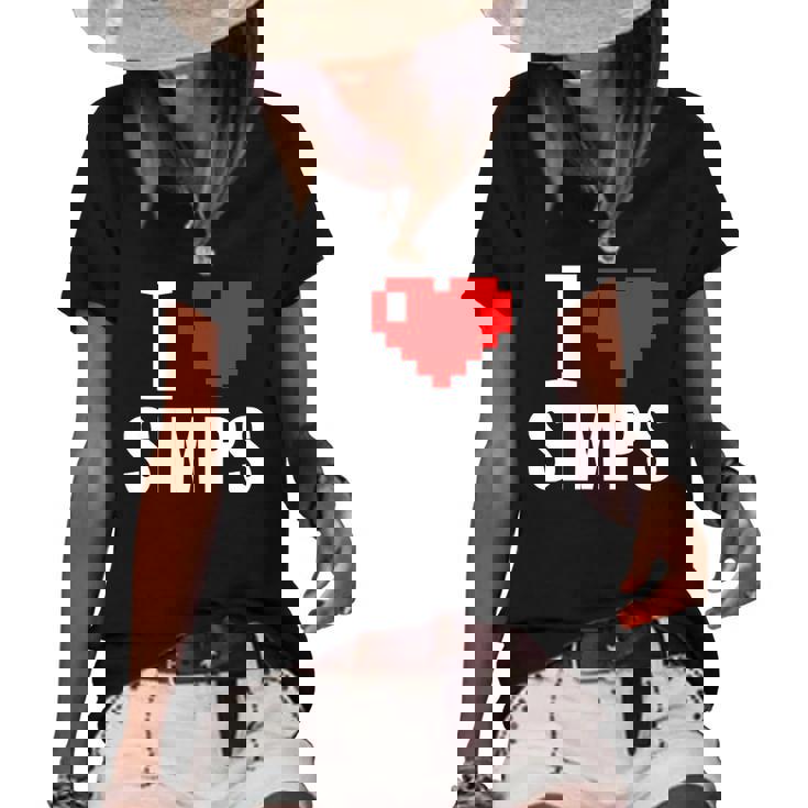 I Love Simps Simp Meme - Kawaii Egirl Gamer Streamer Women Hoodie | Mazezy