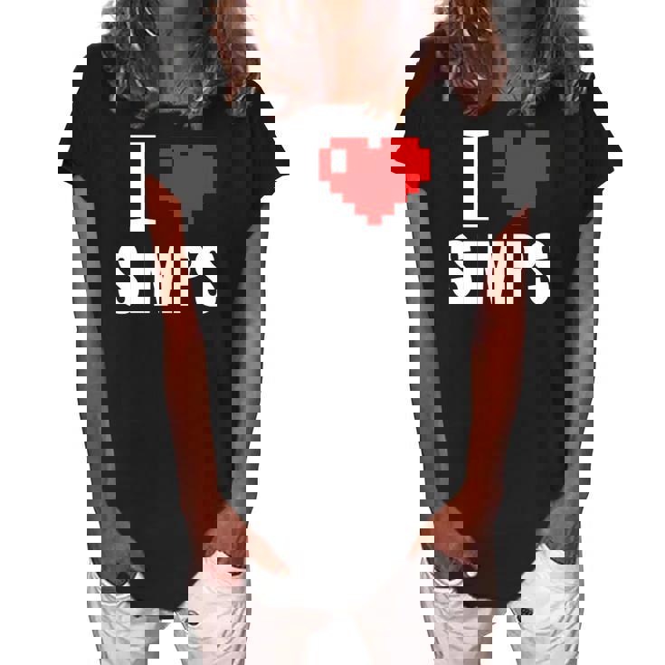 I Love Simps Simp Meme - Kawaii Egirl Gamer Streamer Women Hoodie | Mazezy