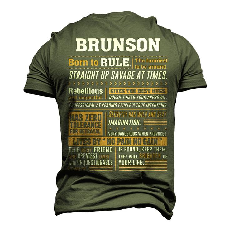 Brunson Name Gift Brunson Born To Rule Men's 3D Print Graphic Crewneck ...
