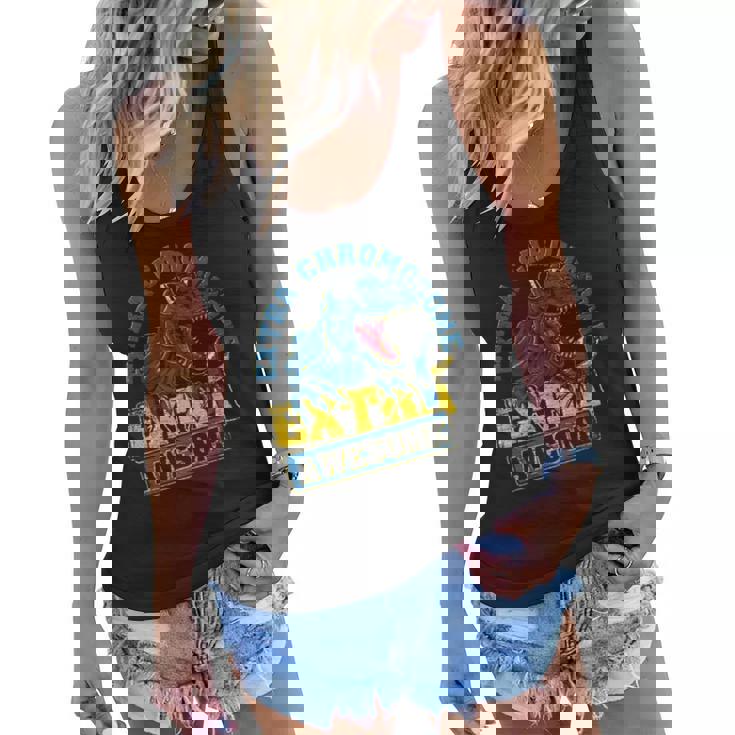 Extra Chromosome Extra Awesome Dinosaurrex Down Syndrome Men's Back ...