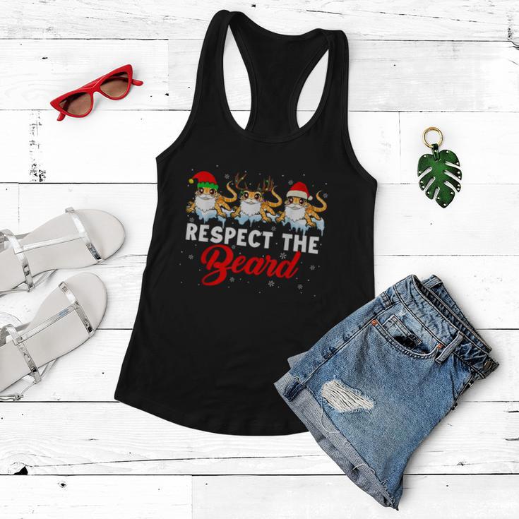 Respect The Beard Christmas Light Santa Bearded Dragon Beard Women ...