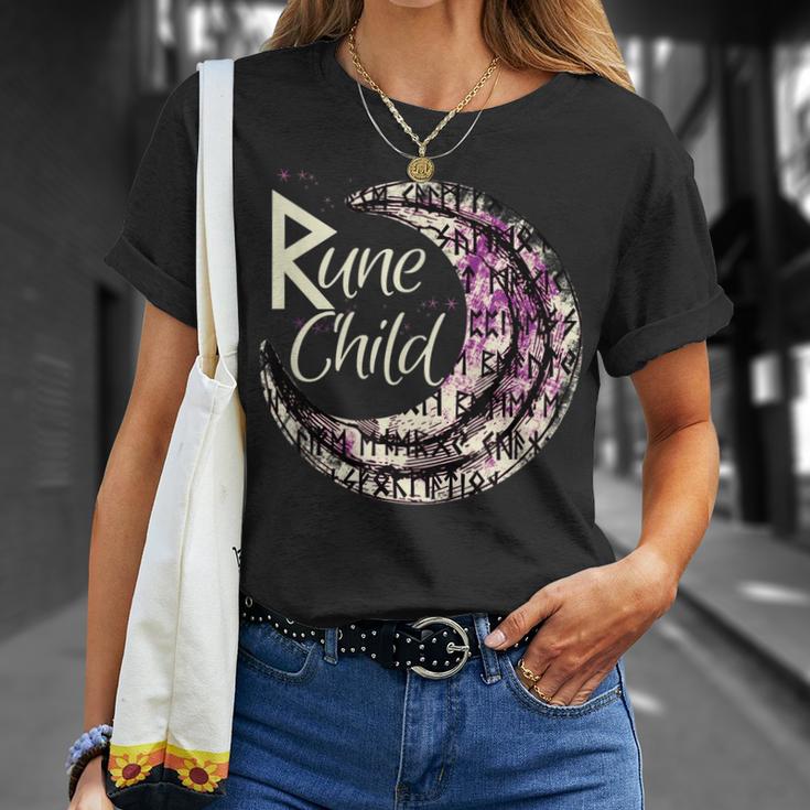 Rune Child Moon Ancient Norse Viking Language Symbols Stones Unisex T ...