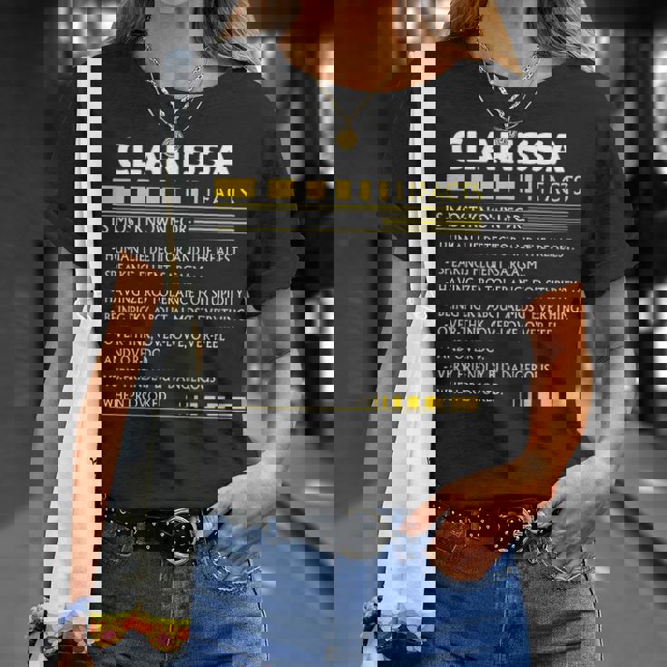 Clarissa Name Clarissa Facts T-Shirt - Seseable