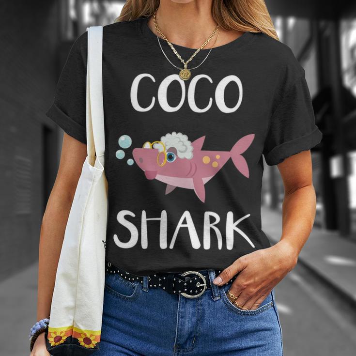 Coco Grandma Coco Shark V2 T-Shirt - Seseable
