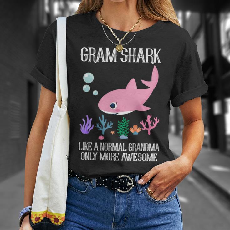 Gram Grandma Gram Shark Only More Awesome T-Shirt - Seseable