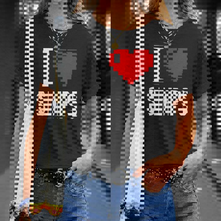 I Love Simps Simp Meme - Kawaii Egirl Gamer Streamer Unisex T-Shirt ...