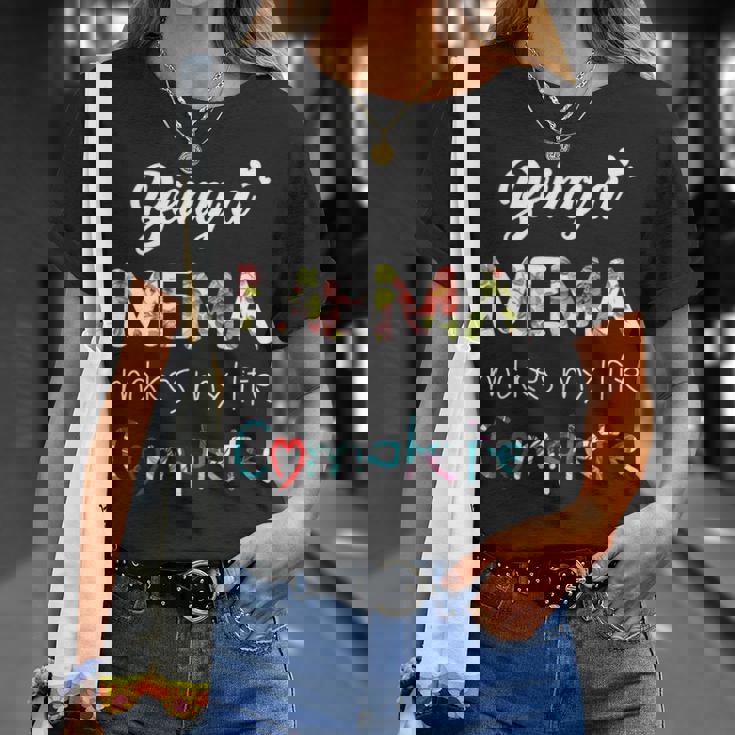 Mema Grandma Being A Mema Makes My Life Complete T-Shirt - Seseable