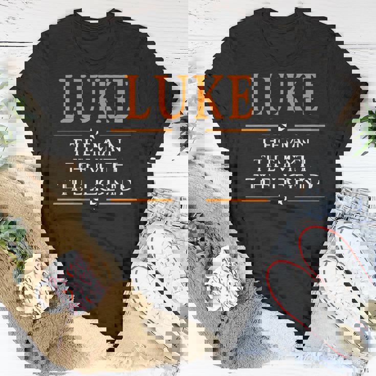 Luke Name Luke The Man The Myth The Legend T-Shirt - Seseable