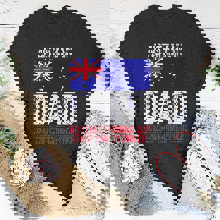 Mens Australian Dad Australia Flag Design For Fathers Day Unisex T ...