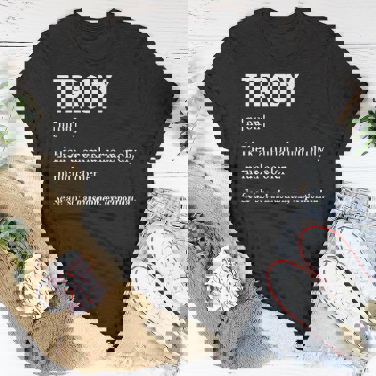 Troy Name Troy Definition T-Shirt - Seseable