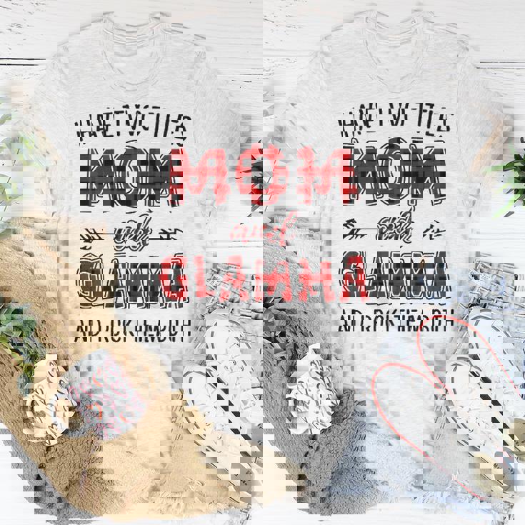 Glamma Grandma I Have Two Titles Mom And Glamma T-Shirt - Seseable