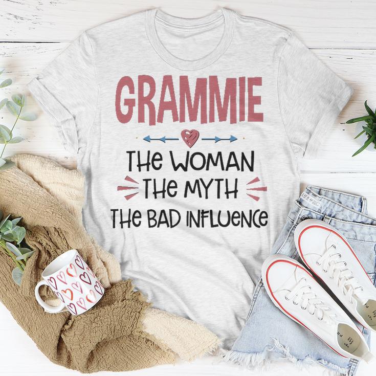 Grammie Grandma Grammie The Woman The Myth The Bad Influence T-Shirt ...