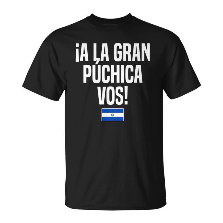 A La Gran Púchica Vos Salvadoran Slang El Salvador Flag Men's Back ...