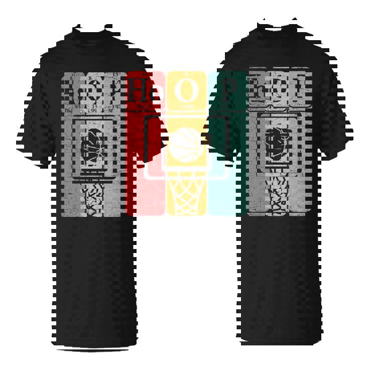 Basketball Periodic Table Elements Science Nerd Basketballer Unisex T ...