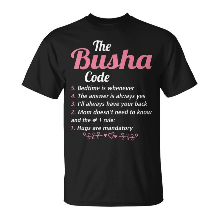 Busha Grandma The Busha Code T-Shirt - Seseable