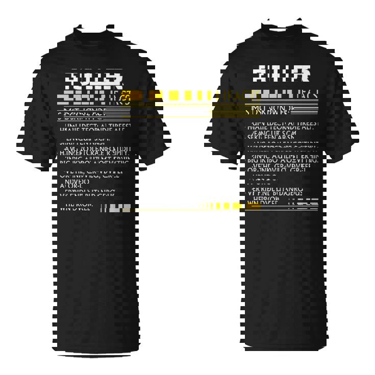 Fuller Name Fuller Facts V2 T-Shirt - Seseable