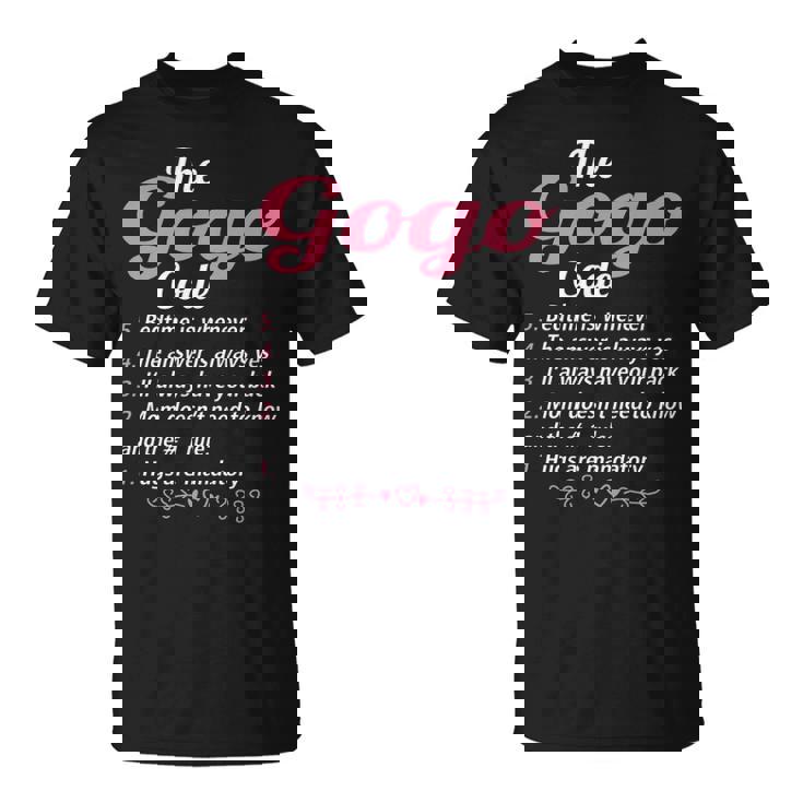 Gogo Grandma The Gogo Code T-Shirt - Seseable