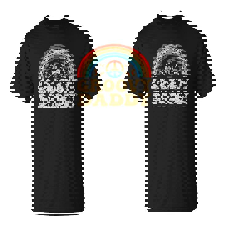 Groovy Daddy 70S Aesthetic Nostalgia 1970S Retro Dad Unisex T-Shirt ...