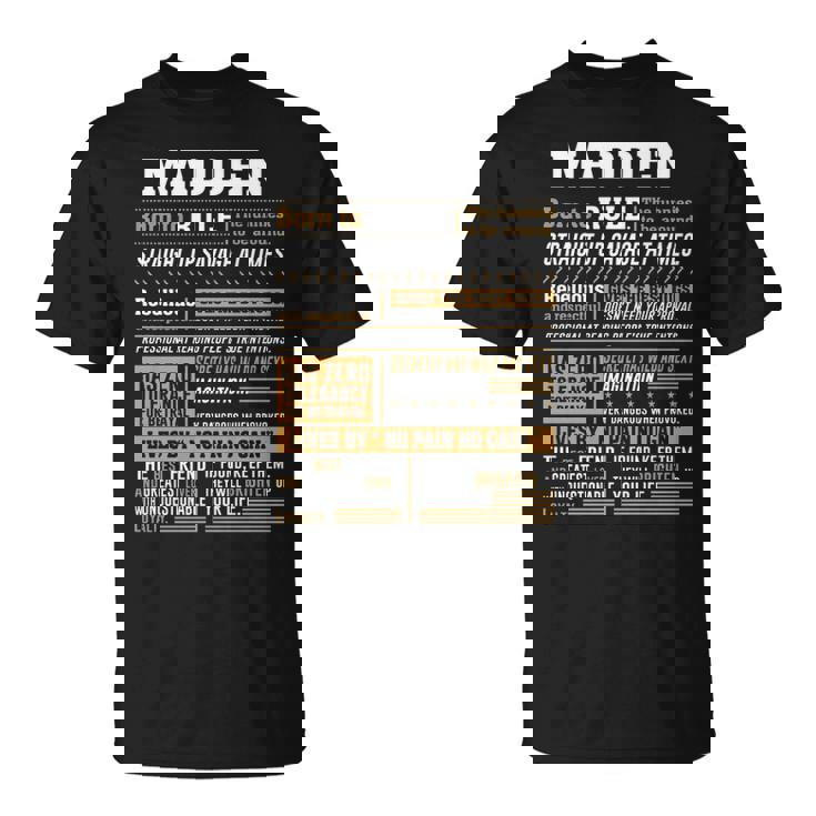 Madden Name Madden Born To Rule T-Shirt - Seseable