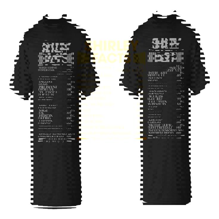 Shirley Name Shirley Facts T-Shirt - Seseable