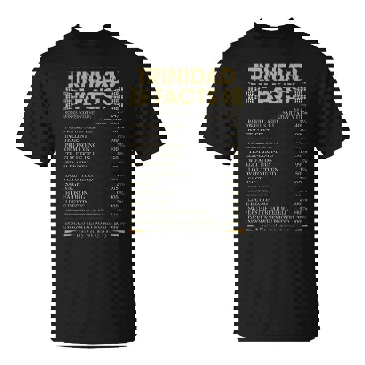 Trinidad Name Trinidad Facts T-Shirt | Seseable