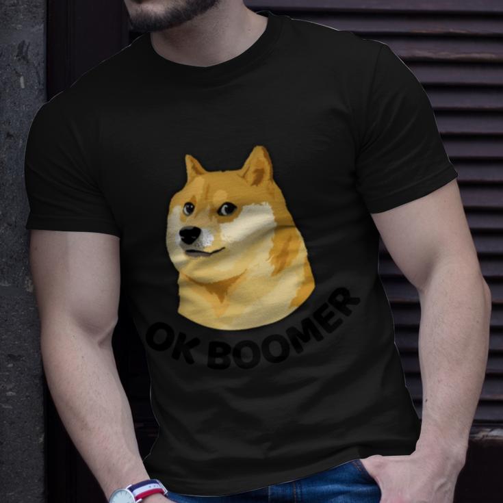 Ok Boomer Doge Millennial Meme Dog Funny Old People V3 Unisex T-Shirt ...