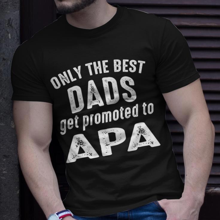 Apa Grandpa Only The Best Dads Get Promoted To Apa T-Shirt - Seseable