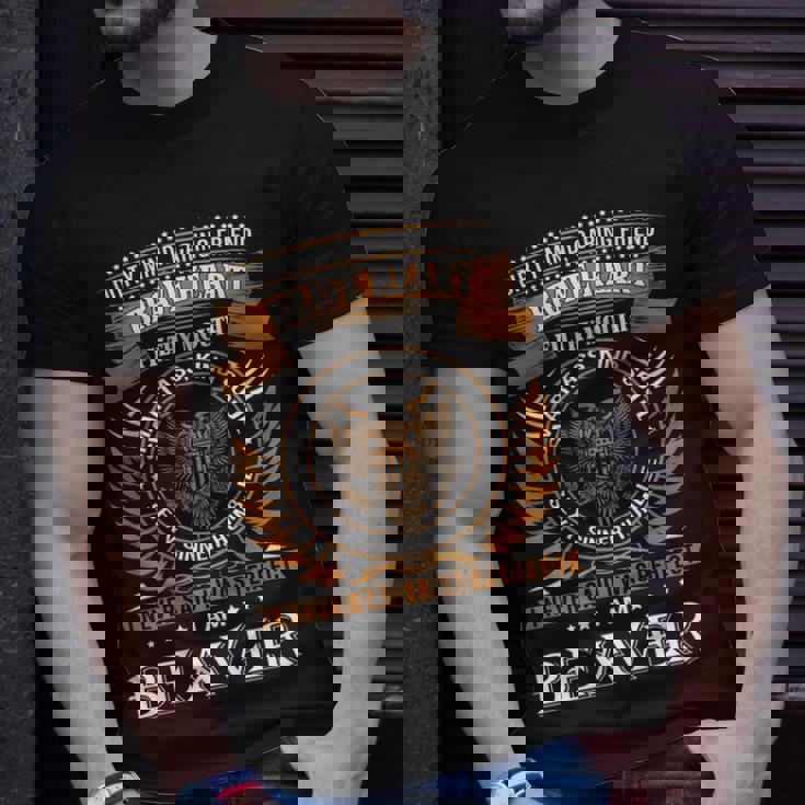 Beaver Name Beaver Brave Heart T-Shirt - Seseable