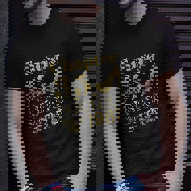 Chapter 35 Fabulous Since 1987 35Th Birthday Gift For Ladies Unisex T ...