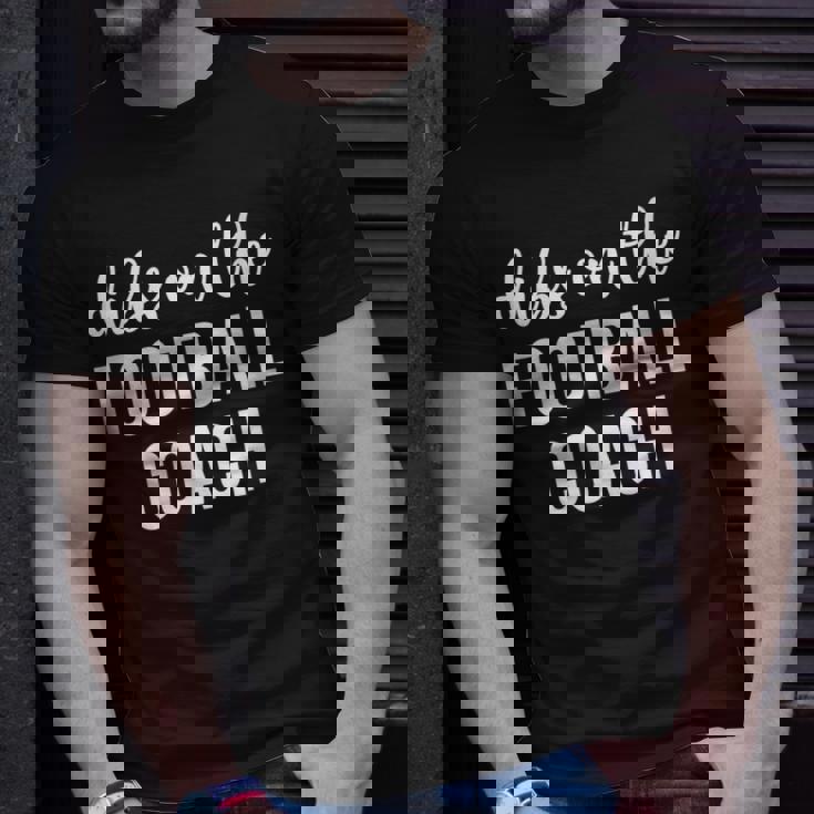 Dibs On The Football Coach Football Coachs Wife T-shirt - Thegiftio UK