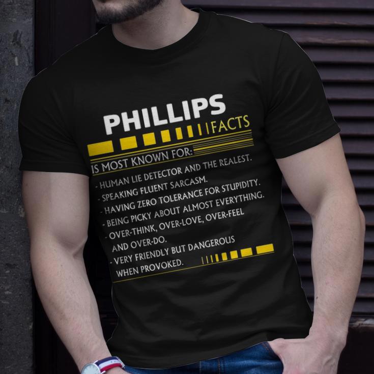 Phillips Name Phillips Facts T-Shirt - Seseable