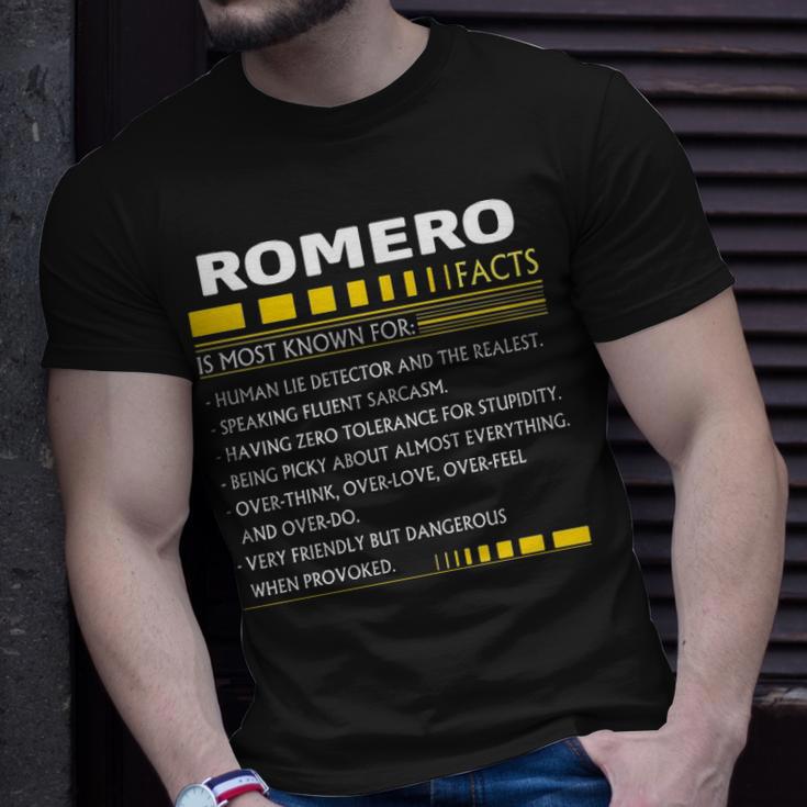 Romero Name Romero Facts T-Shirt - Seseable