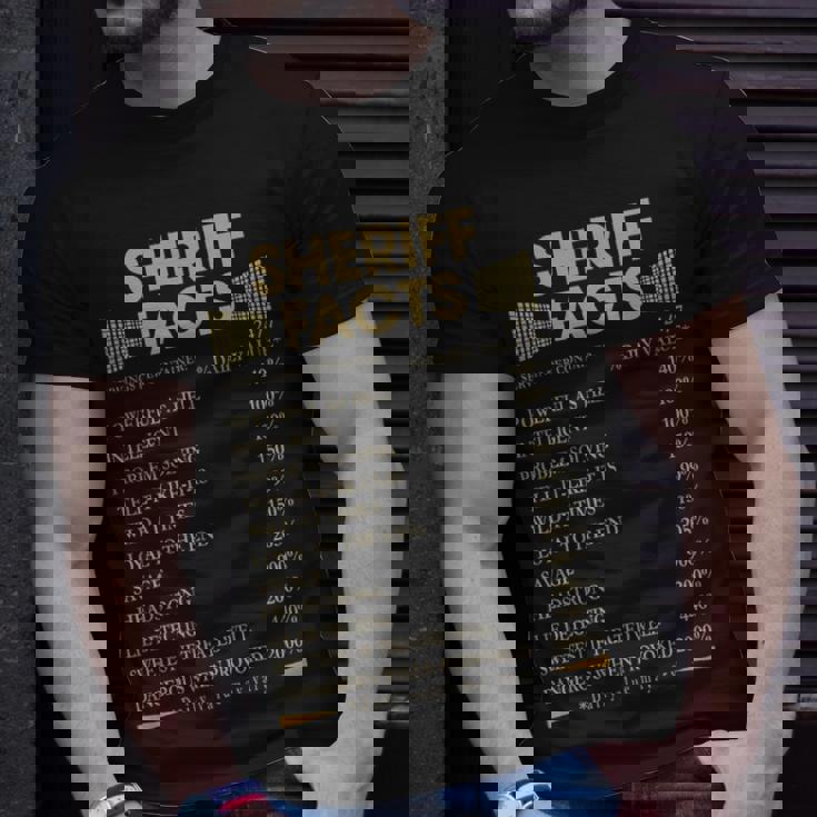 Sheriff Name Sheriff Facts T-Shirt - Seseable