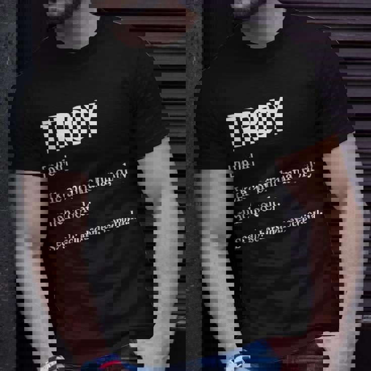 Troy Name Troy Definition T-Shirt - Seseable