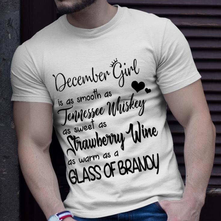 December Girl Is As Sweet As Strawberry Unisex T-Shirt - Seseable