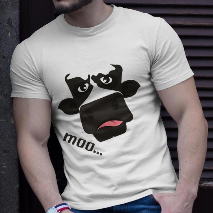 Funny Milk Cow Moo Farm Animal Unisex T-Shirt | Mazezy