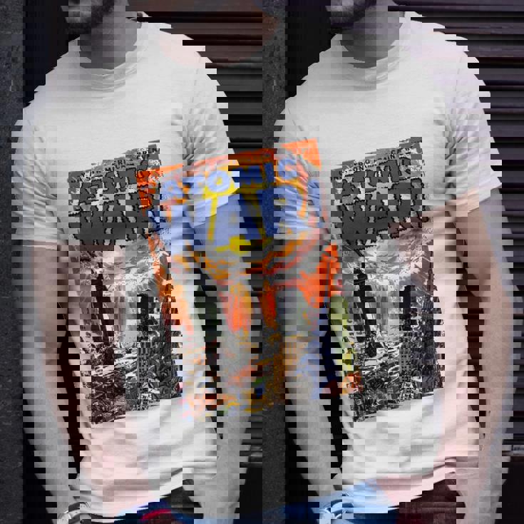 Vintage War Art-Atomic War Comic Book Nuclear War Unisex T-Shirt | Mazezy