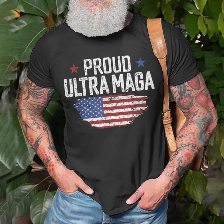 Ultra Maga American Flag Disstressed Proud Ultra Maga Unisex T-Shirt ...