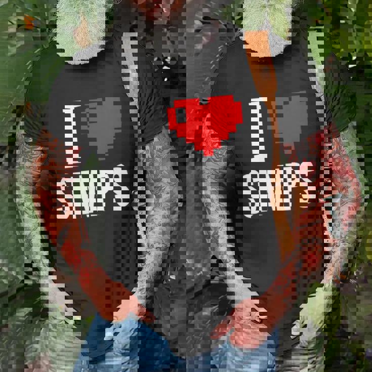 I Love Simps Simp Meme - Kawaii Egirl Gamer Streamer Unisex T-Shirt ...